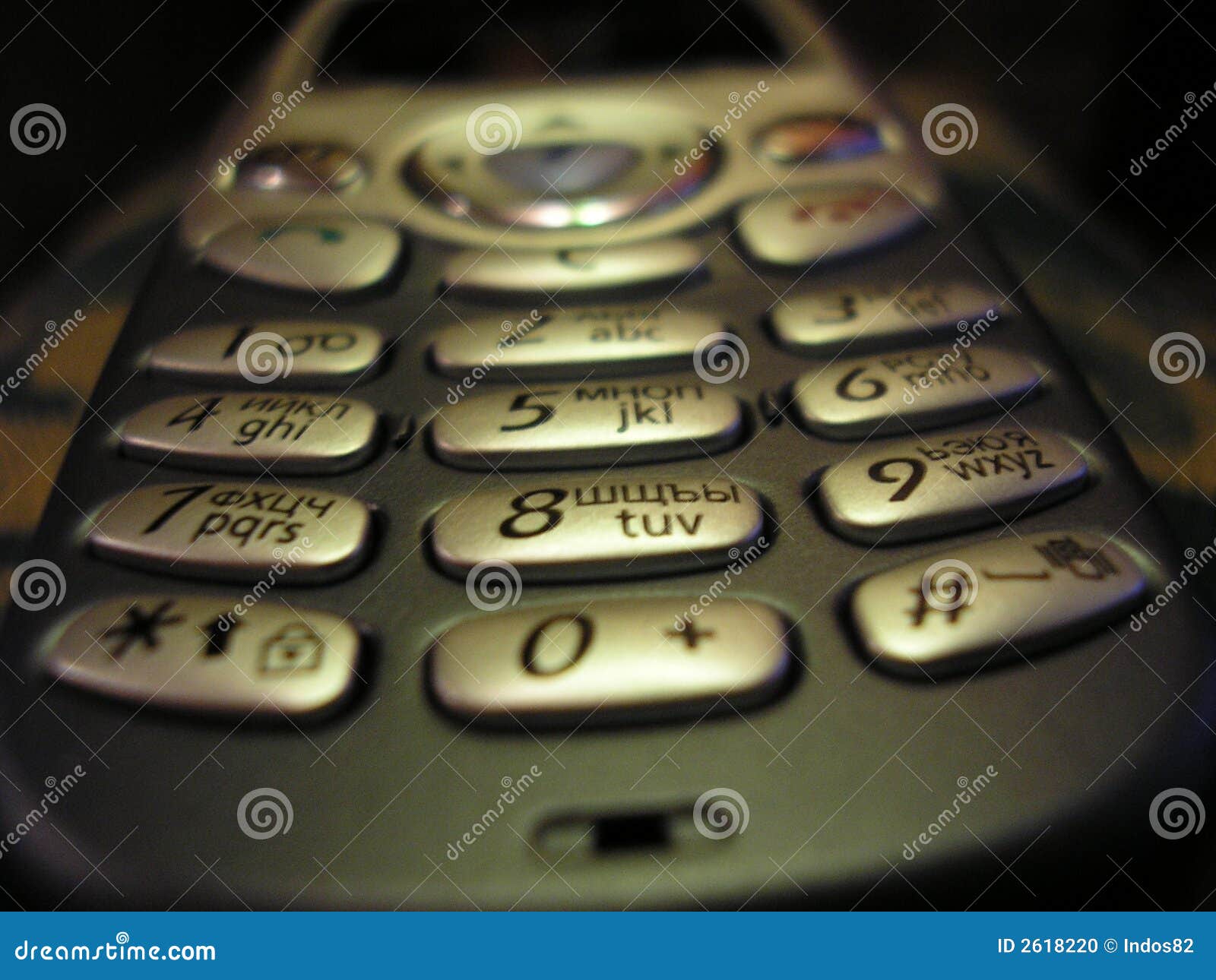 Keyboard of a mobile phone stock photo. Image of buttons - 2618220