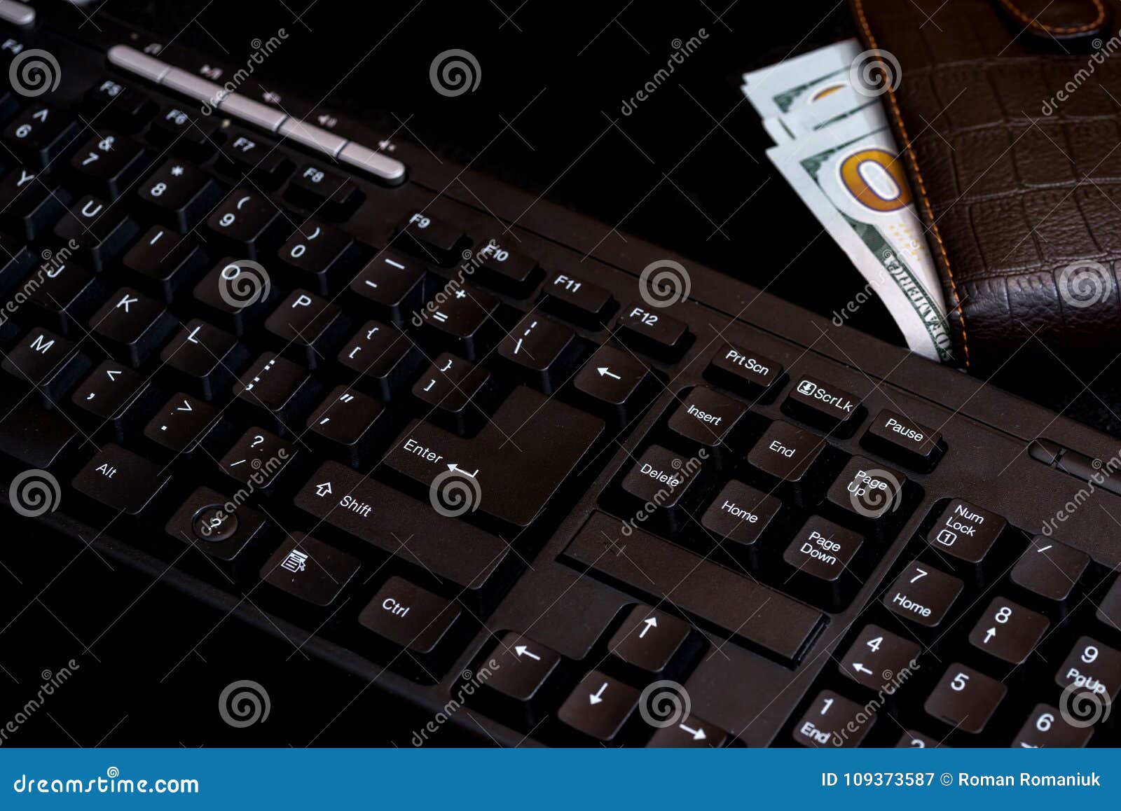 Keyboard with money stock image. Image of calculation - 109373587