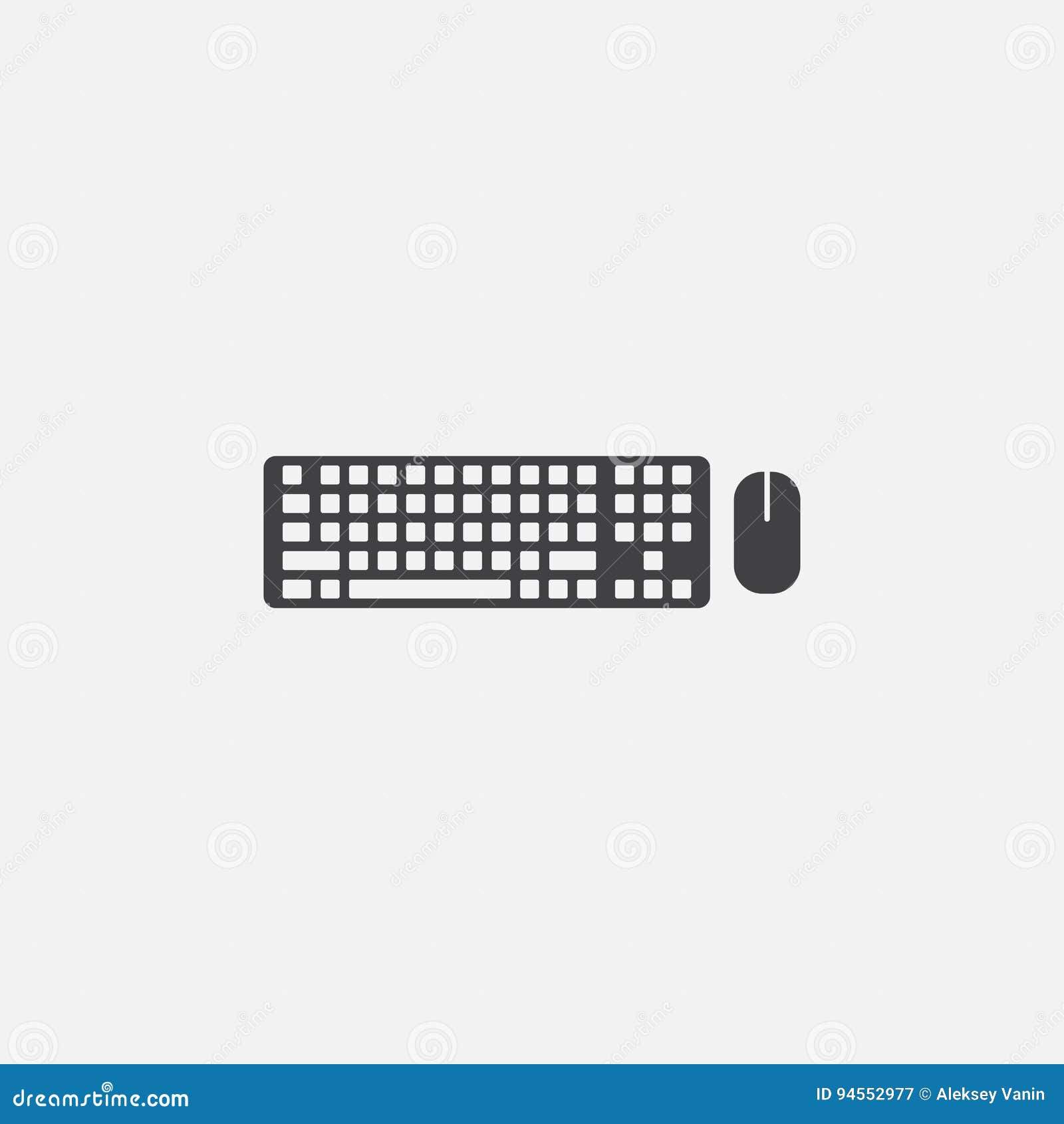 Keyboard Mouse Icon Vector, Solid Logo Illustration, Pictogram Isolated ...