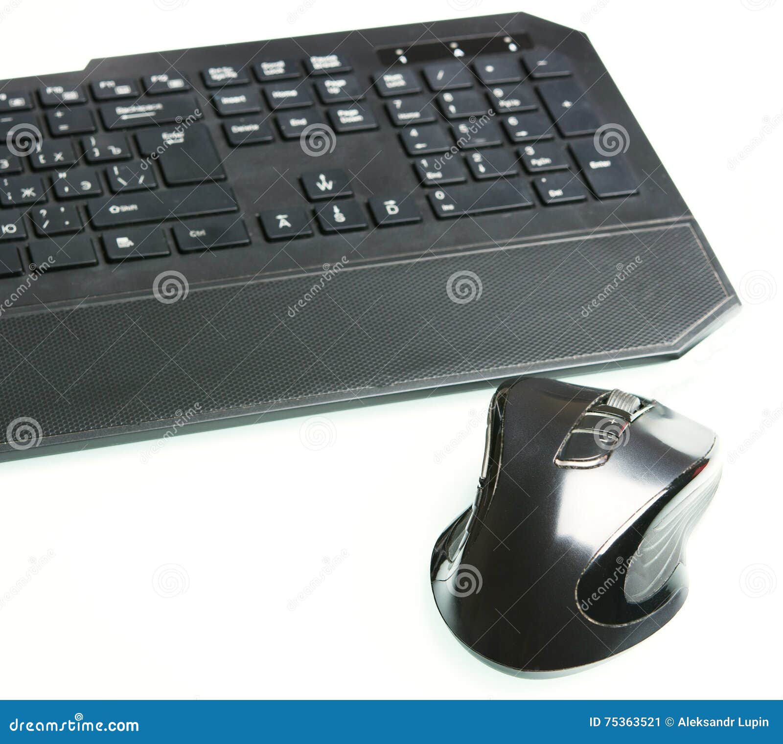 Keyboard with the Mouse on the Table Stock Image - Image of office ...