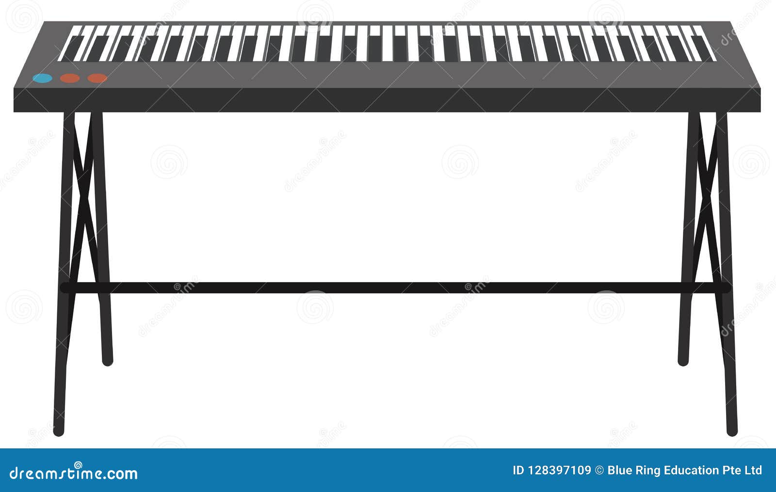 A Keyboard Music Instruments Stock Vector - Illustration of graphic ...