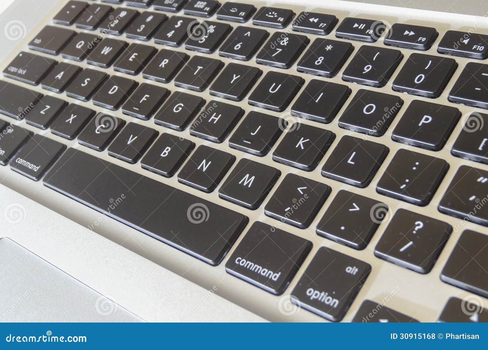 Keyboard of a Notebook Computer. Stock Photo - Image of modern ...