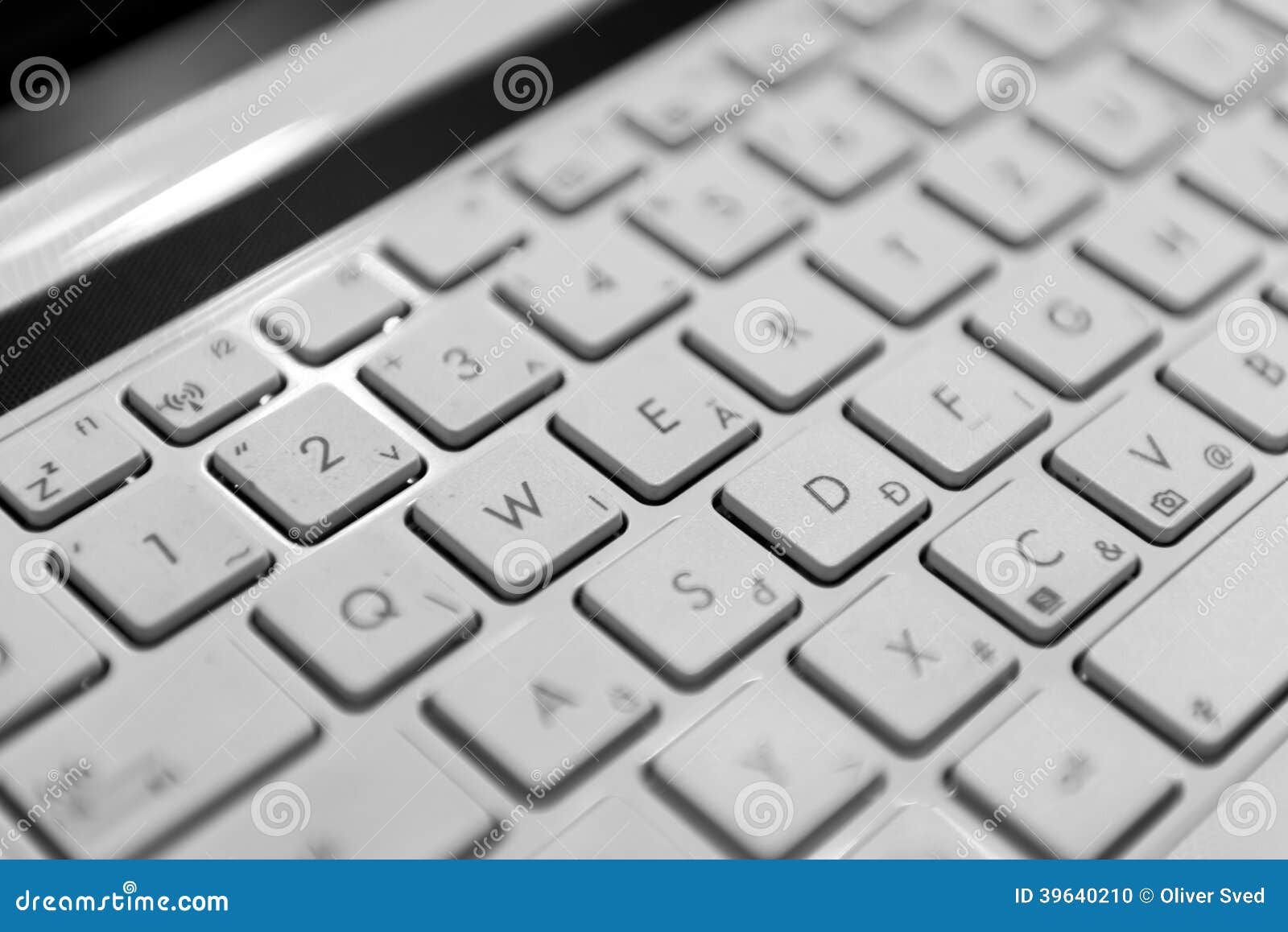 Keyboard of a Notebook Computer Stock Photo - Image of number ...