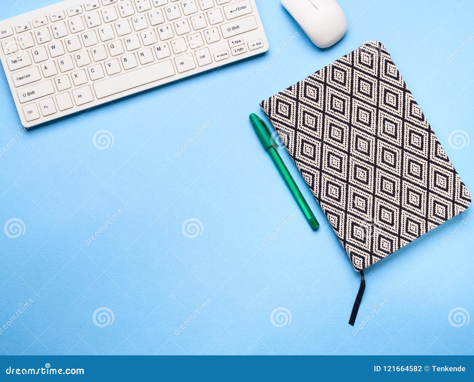 Keyboard, Notebook and Pen. Writing Concept Stock Photo - Image of ...