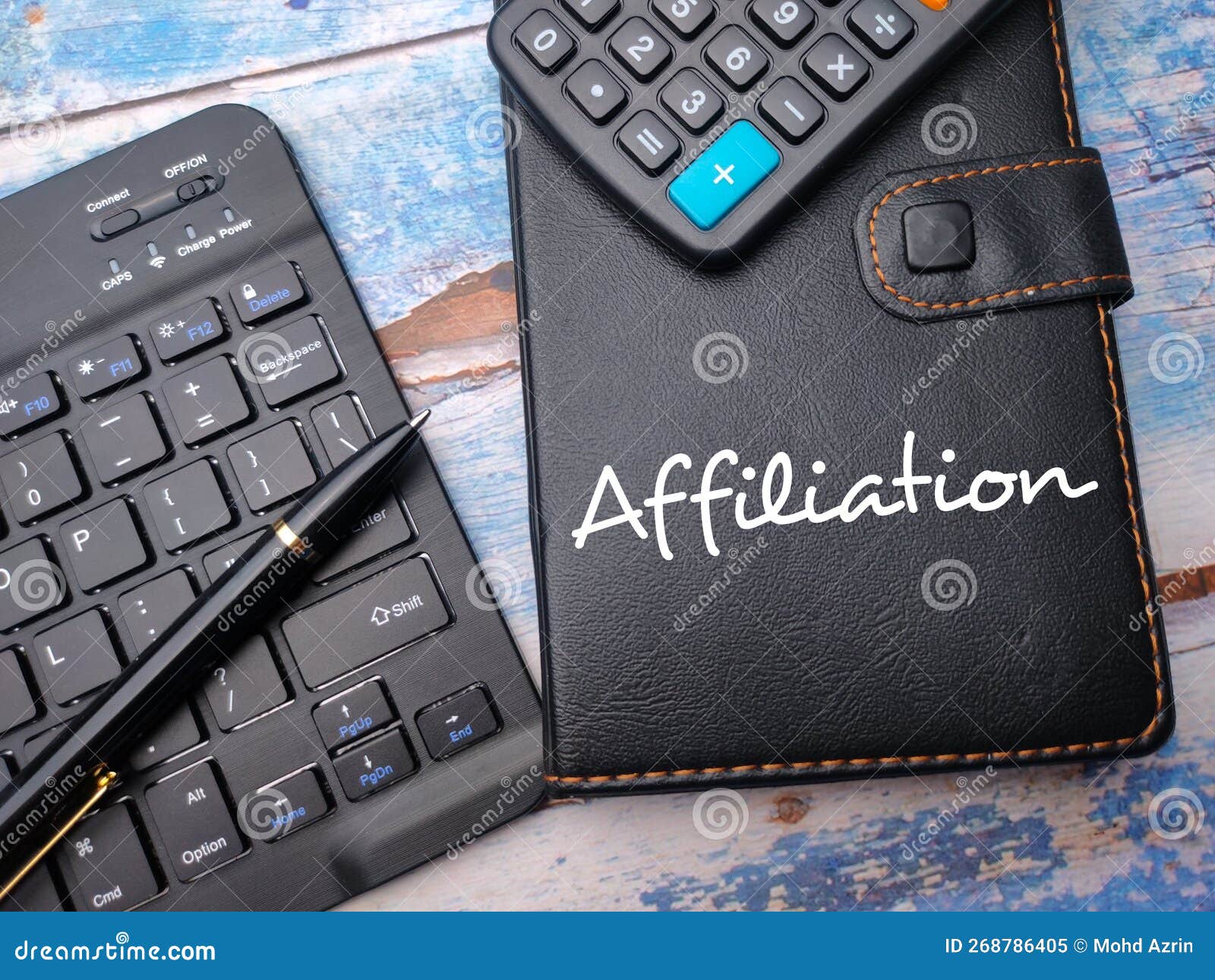Keyboard and Notebook with the Word Affiliation Stock Image - Image of ...