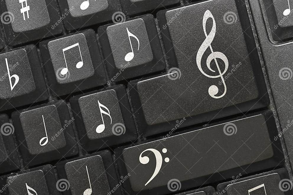 The keyboard notes. stock photo. Image of score, sound - 2215014
