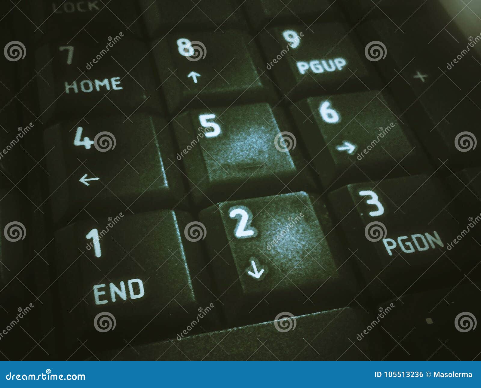 Keyboard numbers stock photo. Image of espionage, notebook - 105513236