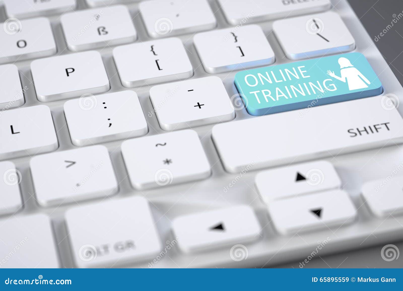 Keyboard online training stock illustration. Illustration of idea ...