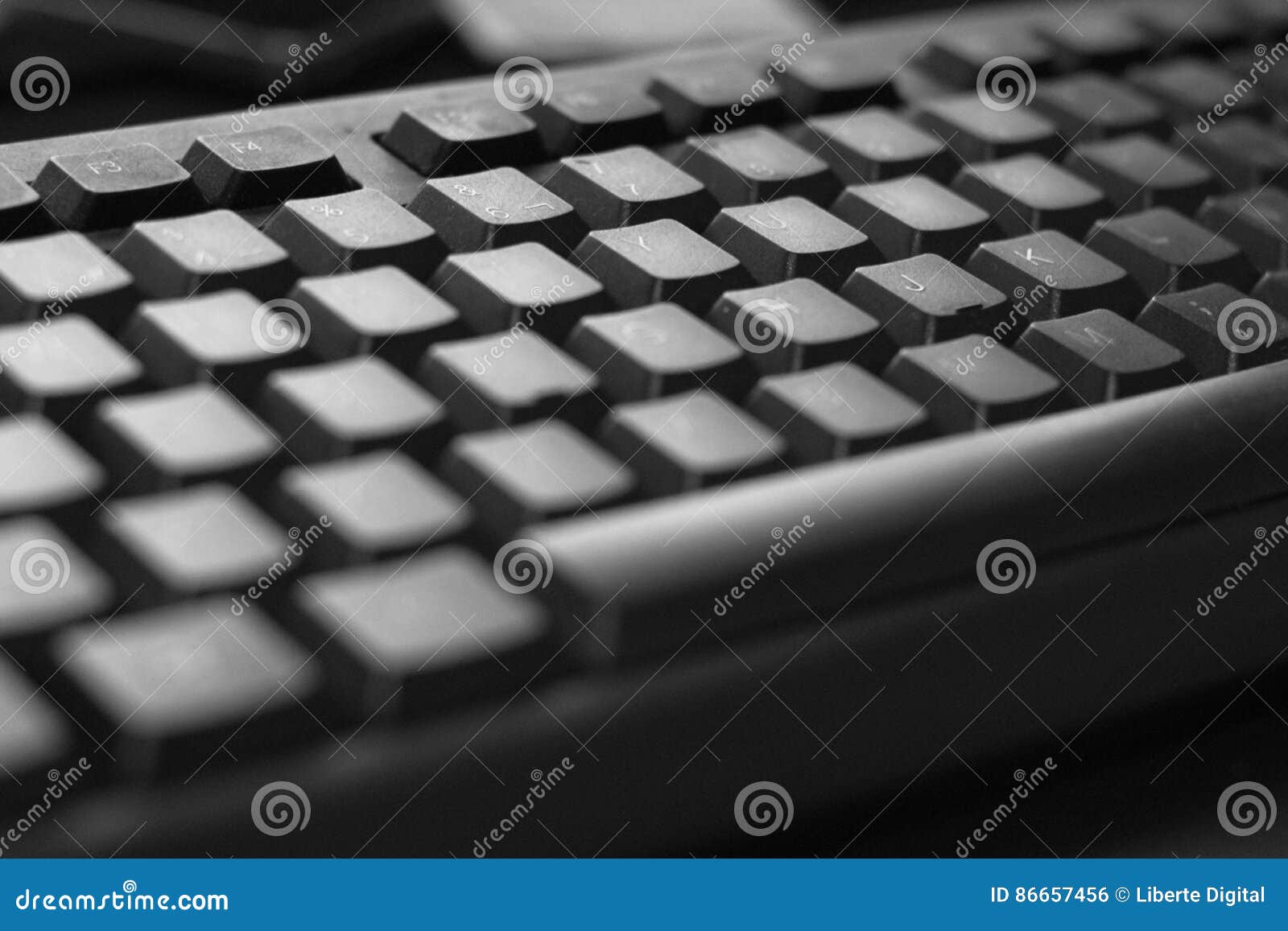Keyboard of the pc stock photo. Image of ordenador, personal - 86657456