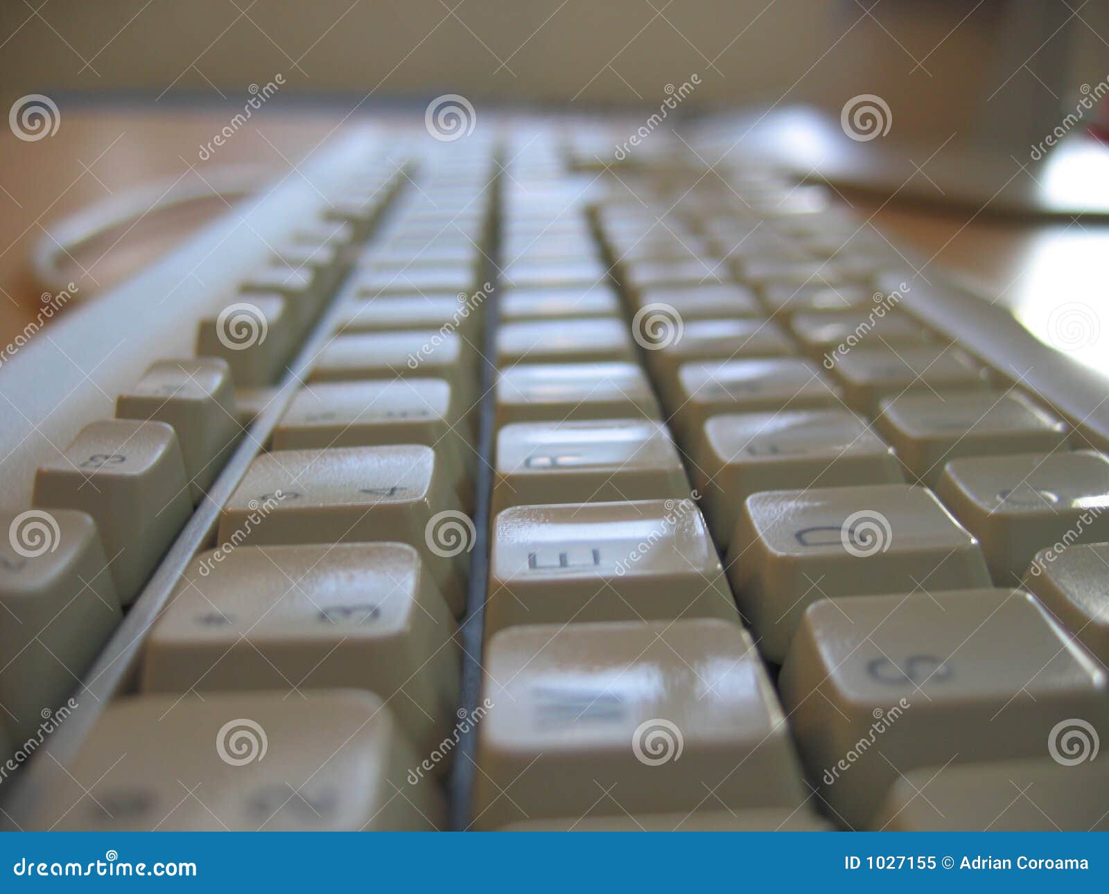 Keyboard perspective stock image. Image of keys, fade - 1027155