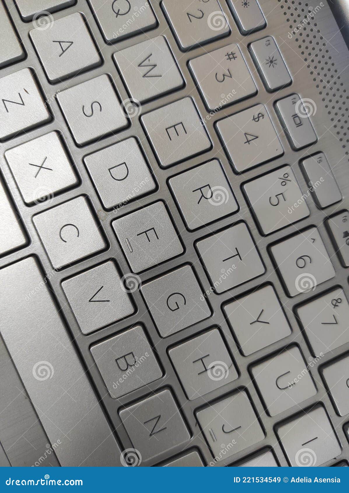 Keyboard Photo Taken from Above Stock Image - Image of writing, text ...