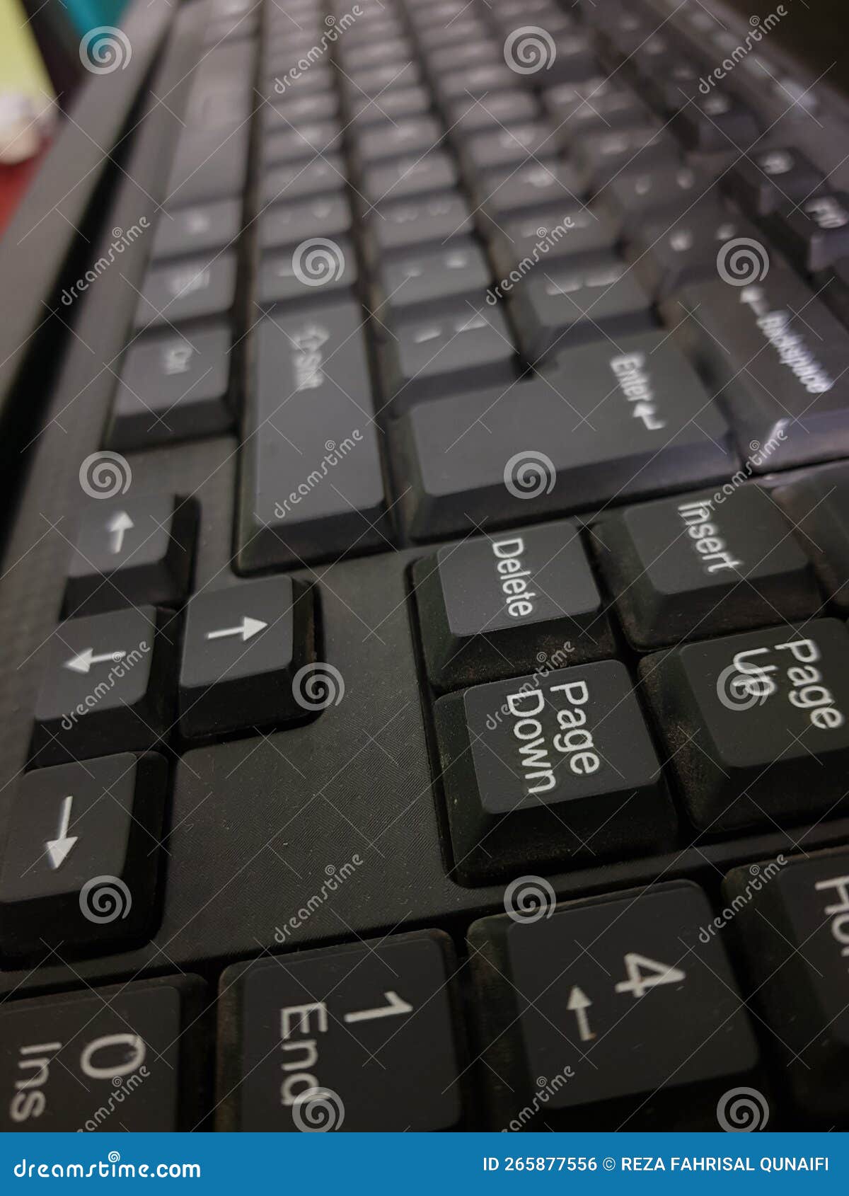 The Keyboard is Photographed from the Side Stock Photo - Image of side ...