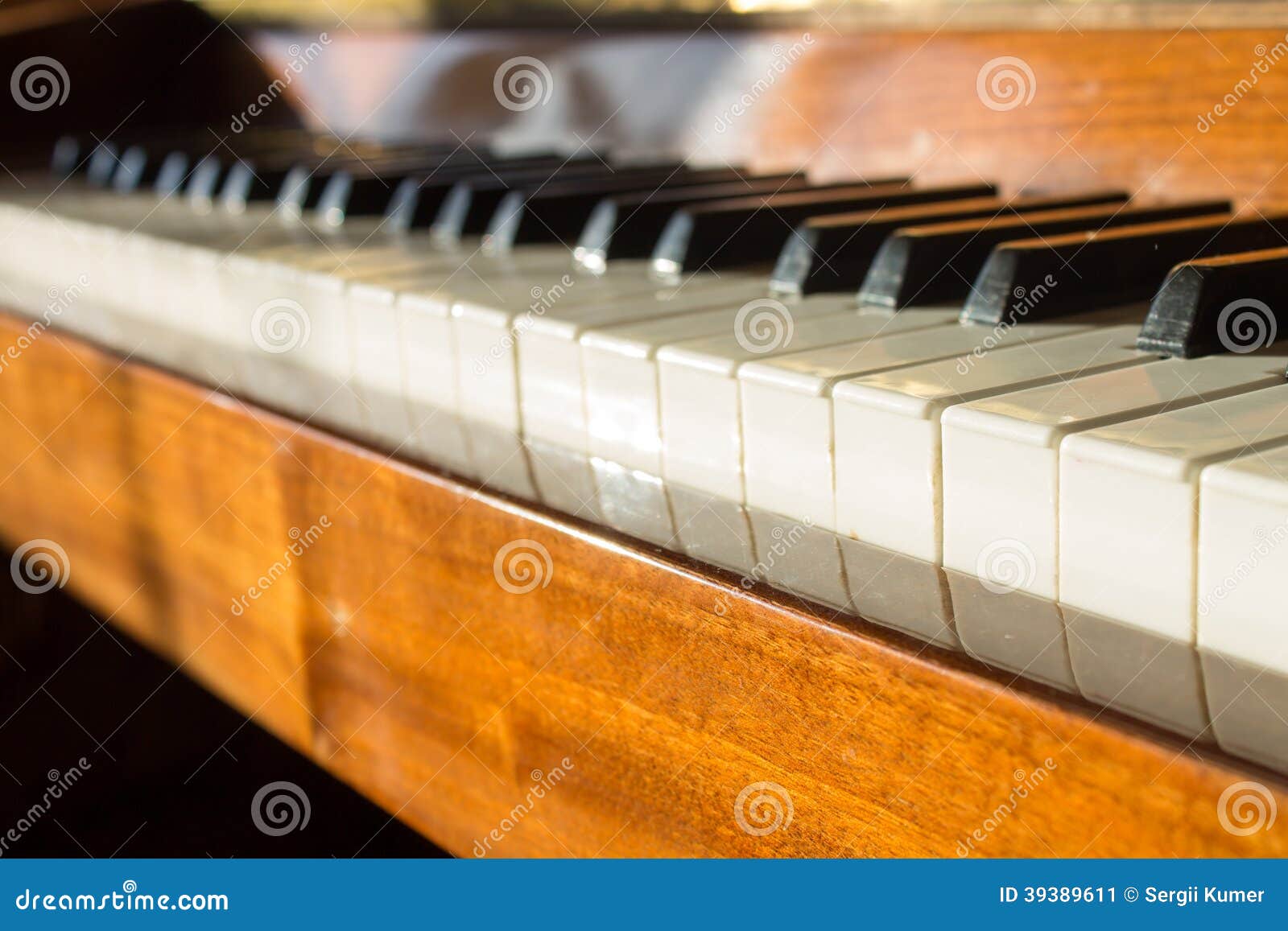 Keyboard of the Piano. Close Up Image Stock Image - Image of music ...
