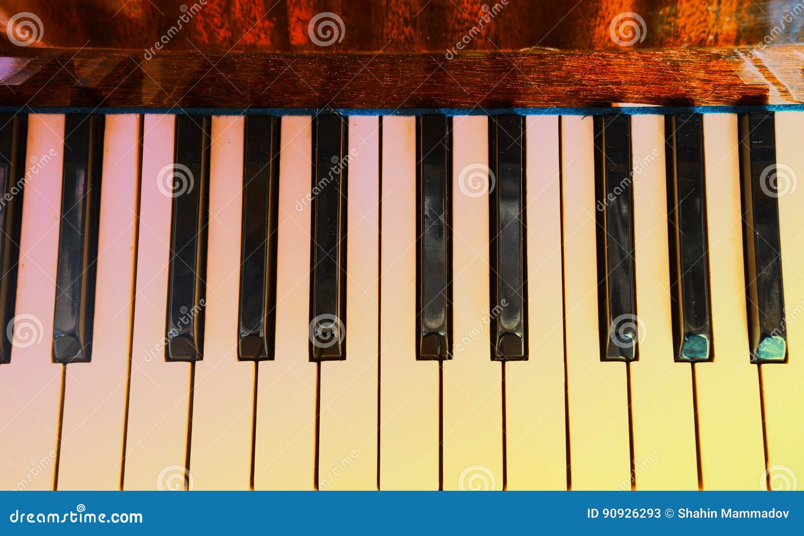 Keyboard Piano, Side View of Instrument Musical Tool. Stock Image ...