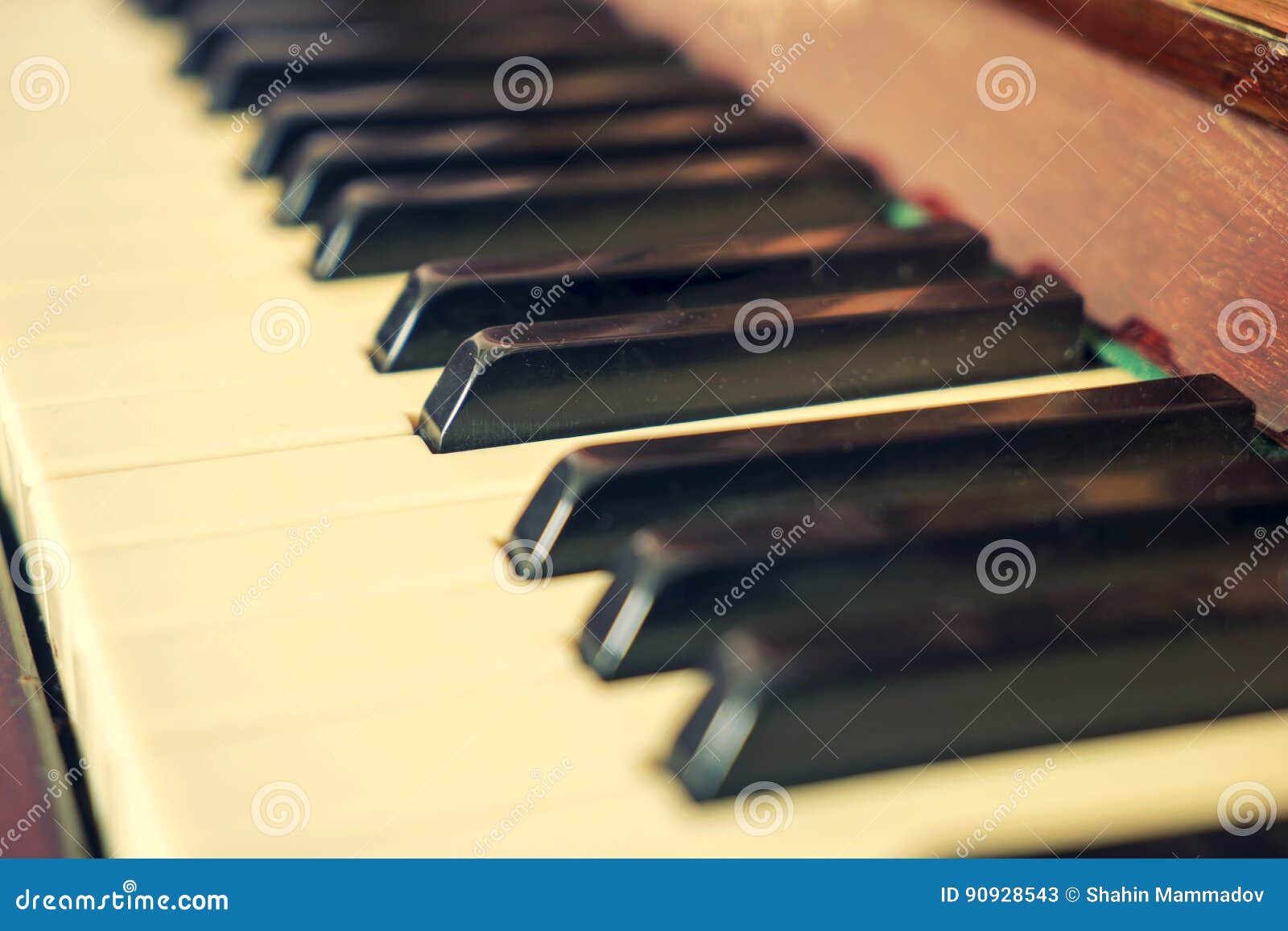 Keyboard Piano, Side View of Instrument Musical Tool. Stock Image ...