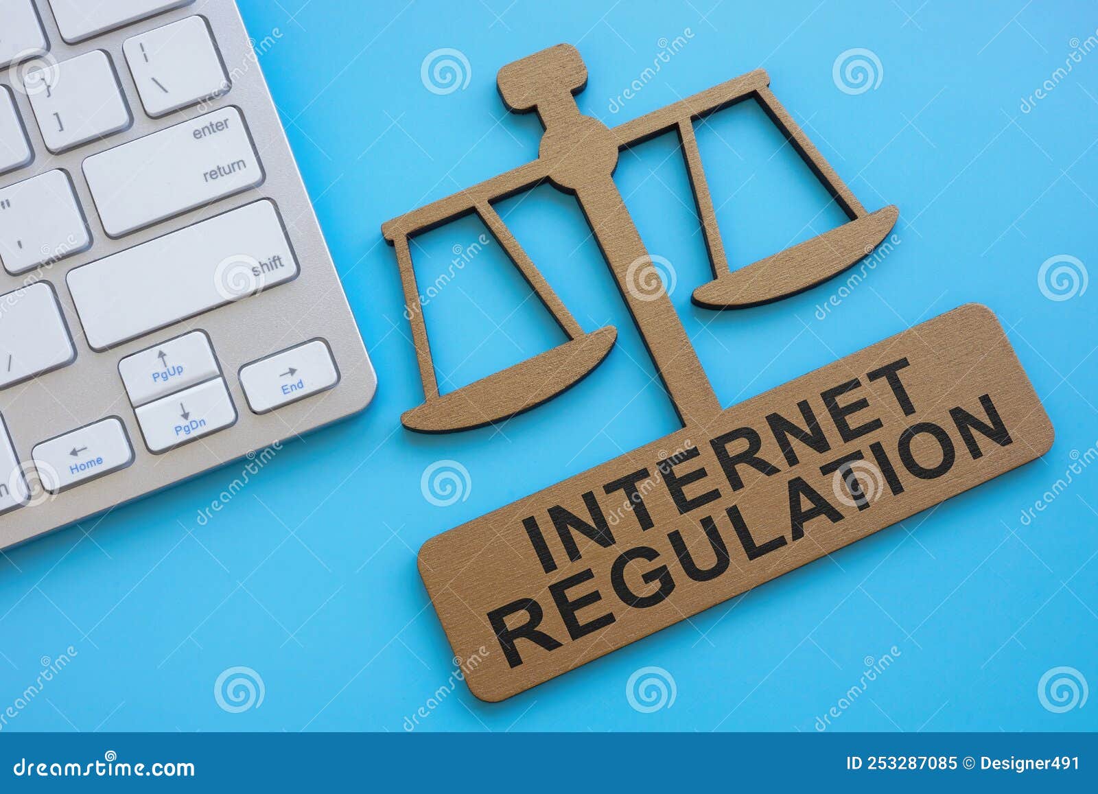 Keyboard and Plate in the Form of Scales with Sign Internet Regulation ...