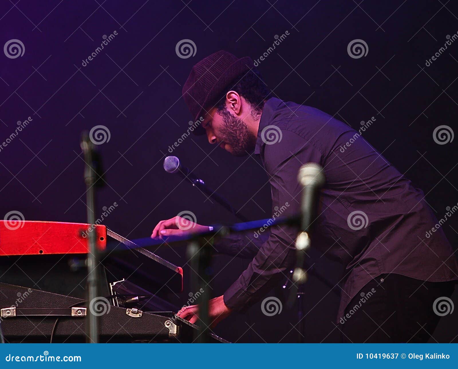 Keyboard Player And Singer Of Fanfarlo (band), Performs At Matadero De ...