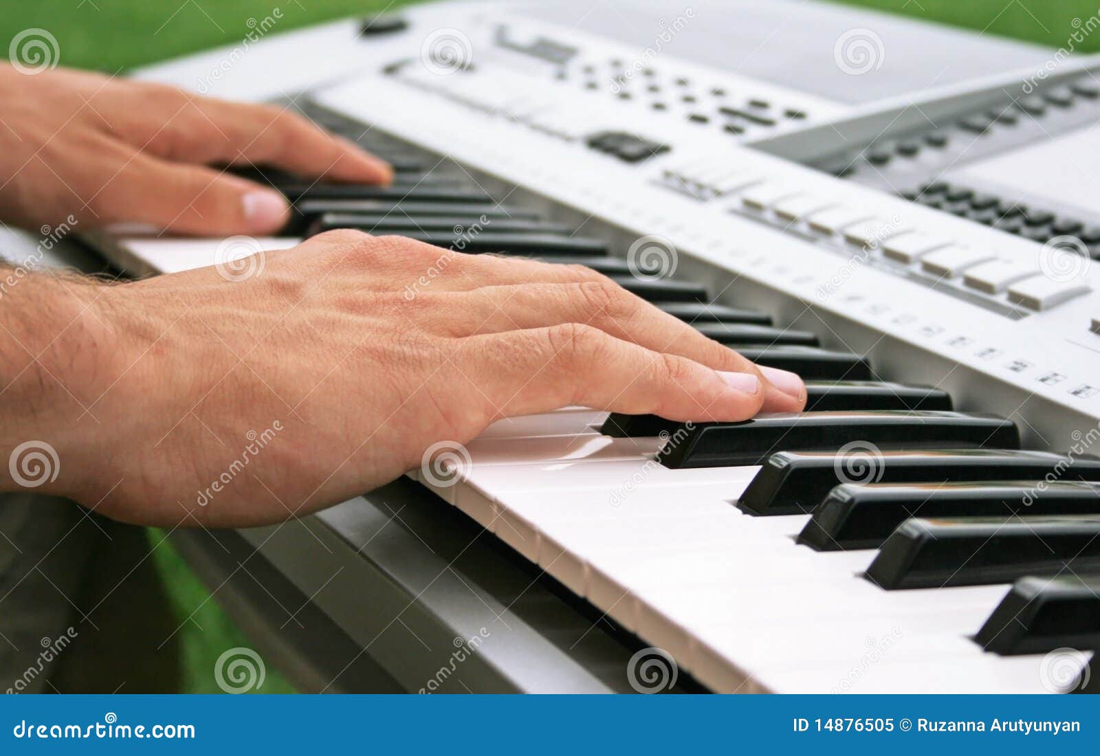 Keyboard player stock image. Image of digital, detail - 14876505