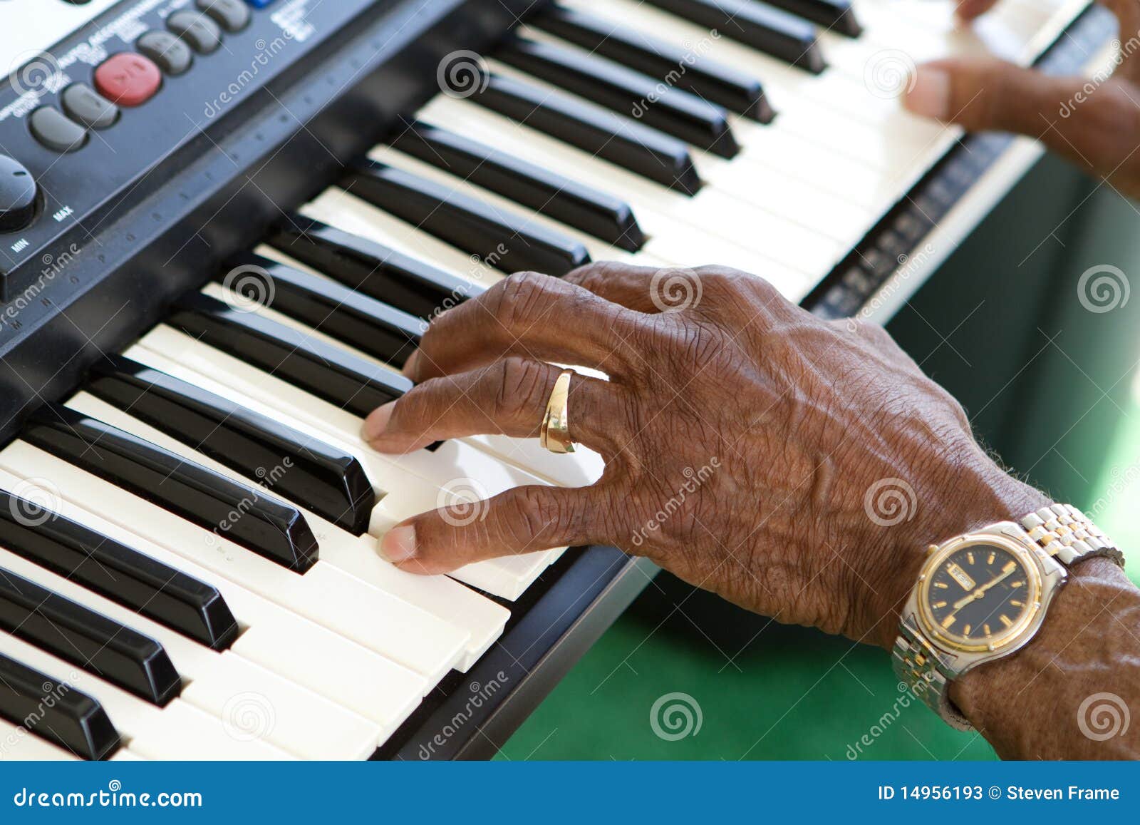 Keyboard Player stock image. Image of white, elderly - 14956193
