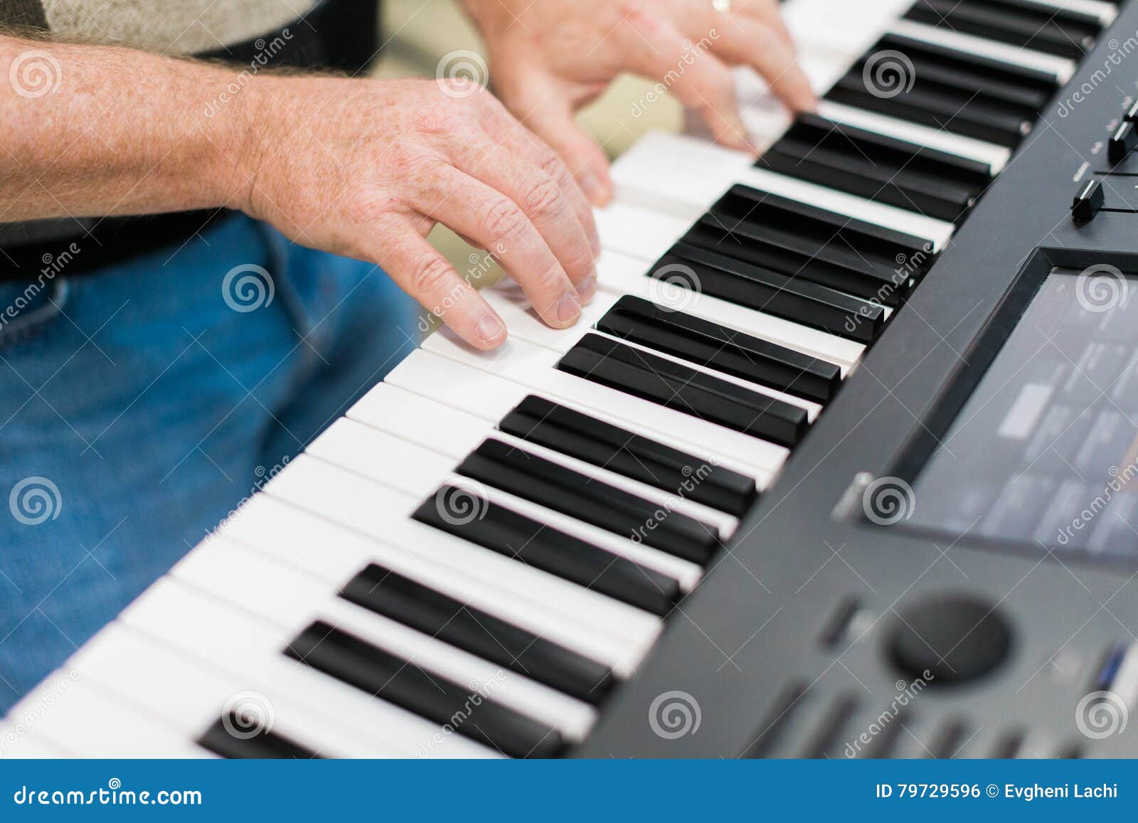 Keyboard Player Performing on Stage Stock Photo - Image of keyboard ...