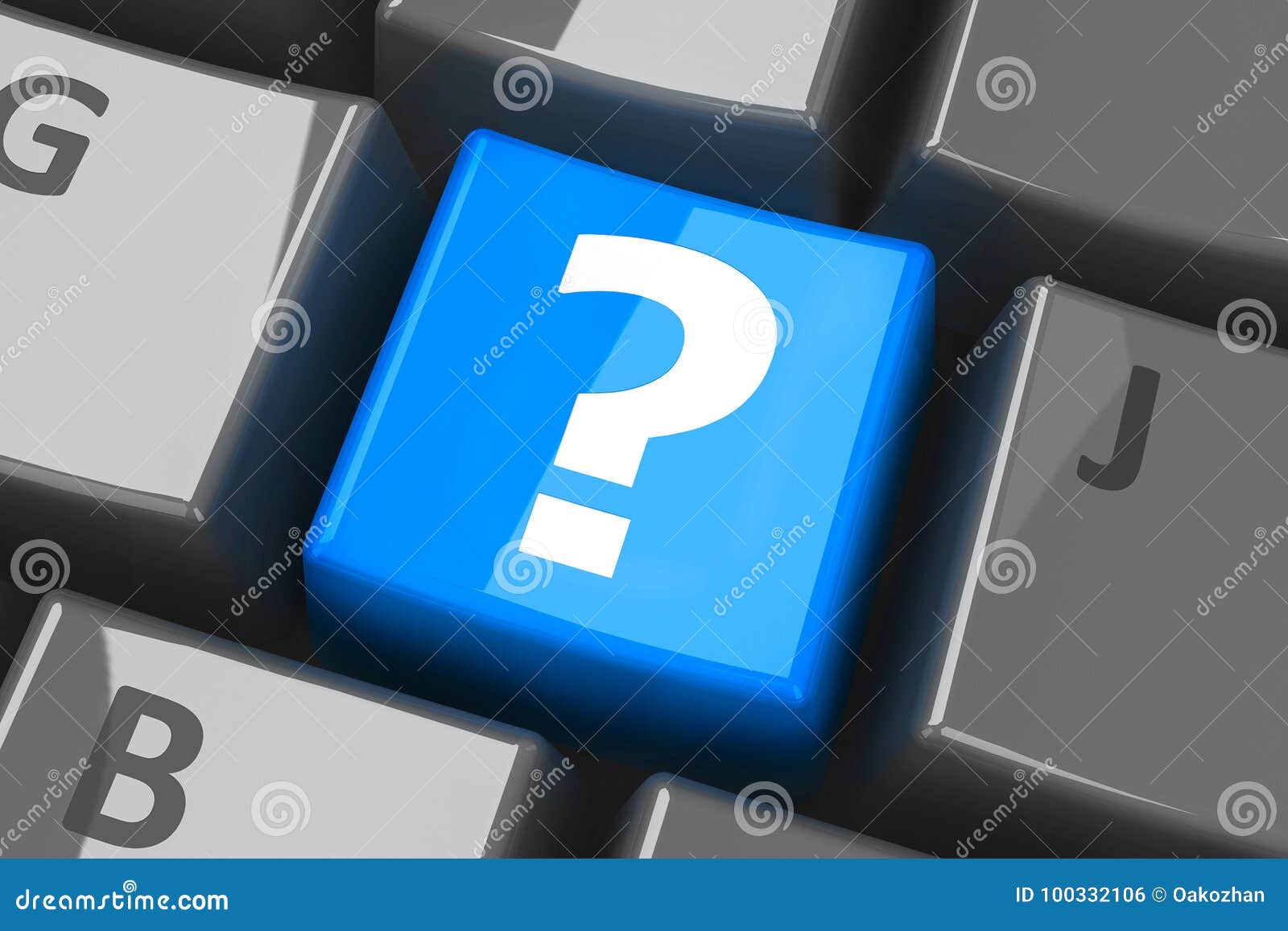 Keyboard With Question-mark Royalty-Free Stock Photo | CartoonDealer ...