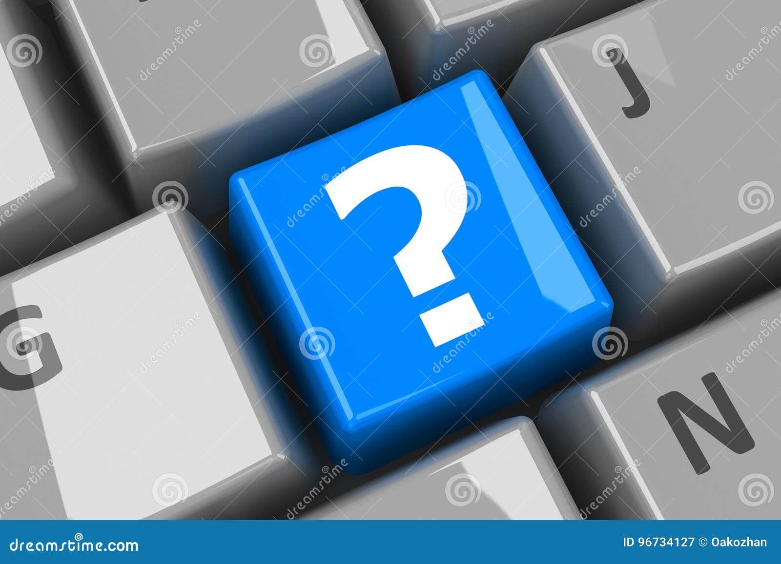 Keyboard With Question-mark Royalty-Free Stock Photo | CartoonDealer ...