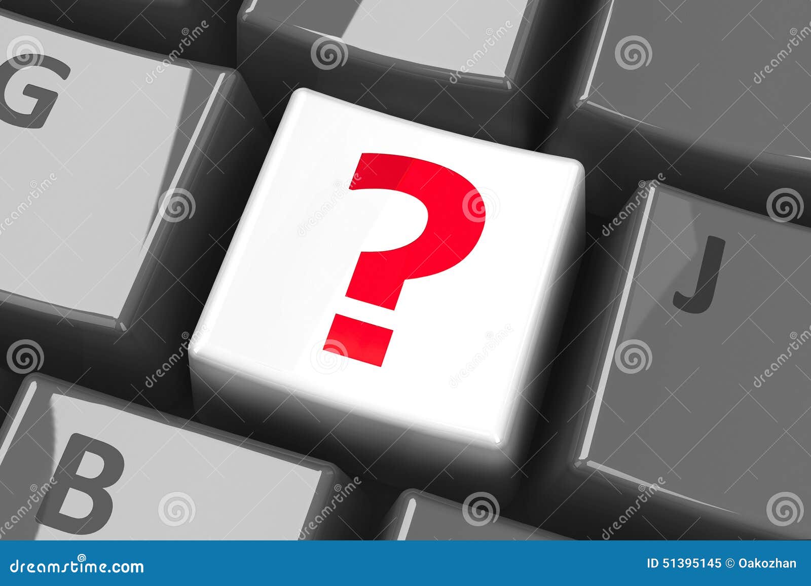 Keyboard With Question-mark Royalty-Free Stock Photo | CartoonDealer ...