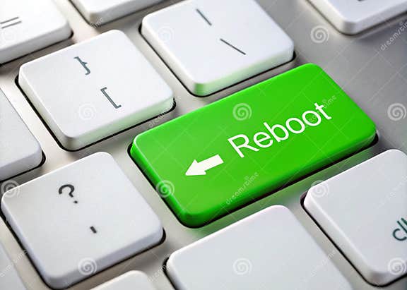 Keyboard Reboot Button, Representing the Concept of Restarting ...