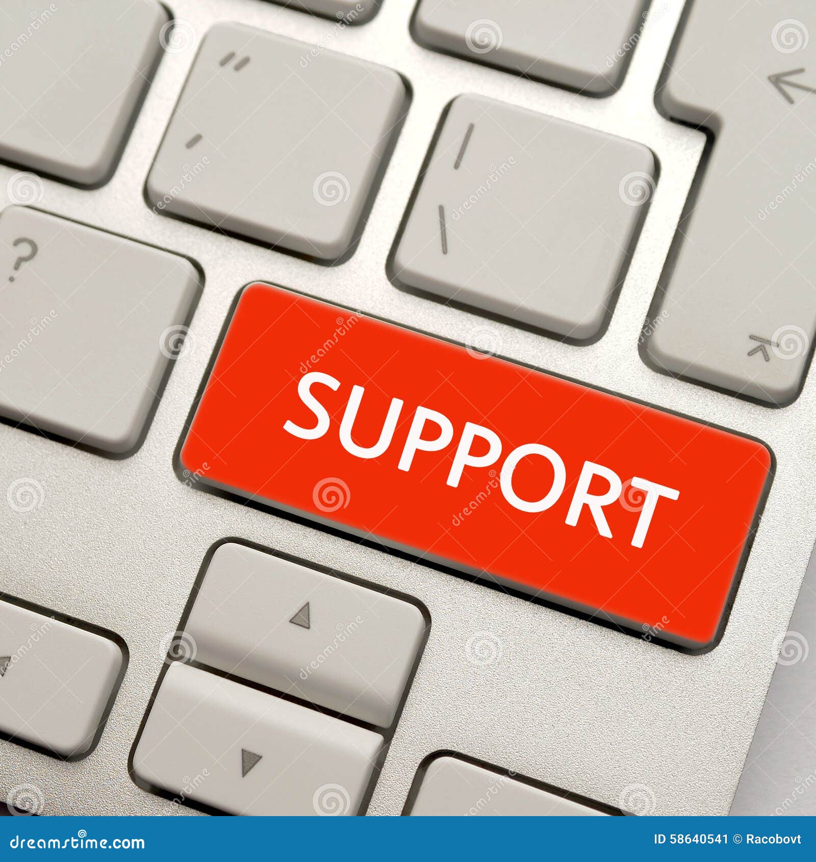 Keyboard with red button stock image. Image of background - 58640541