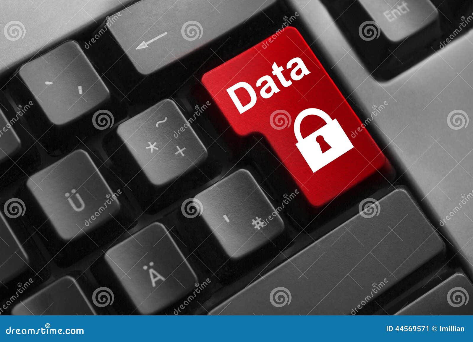 Keyboard Red Button Data Security Stock Image - Image of issue ...