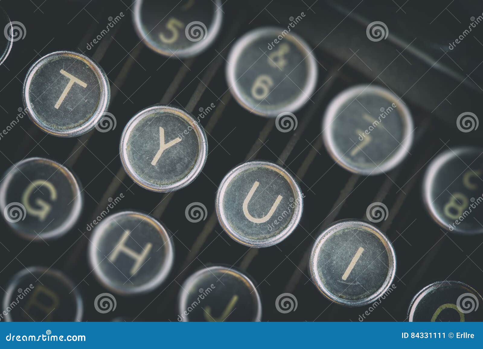 Keyboard of retro printer stock image. Image of metallic - 84331111