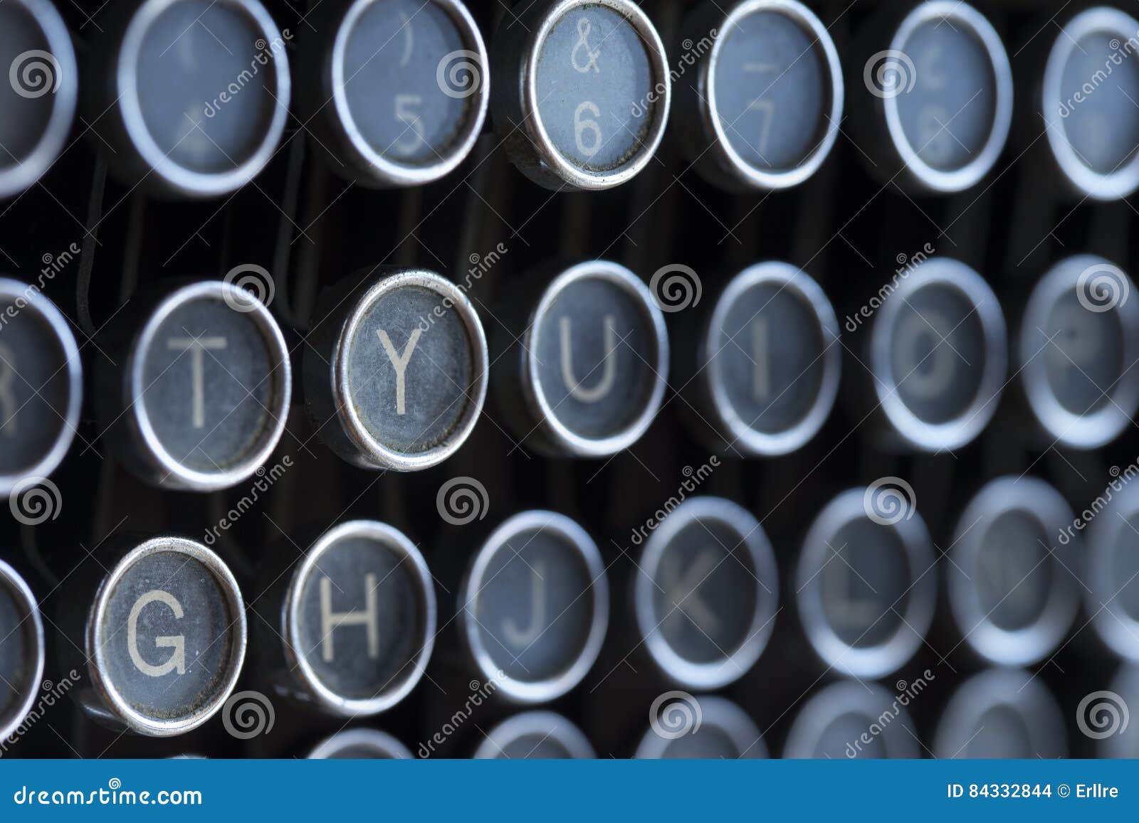 Keyboard of retro printer stock photo. Image of typing - 84332844