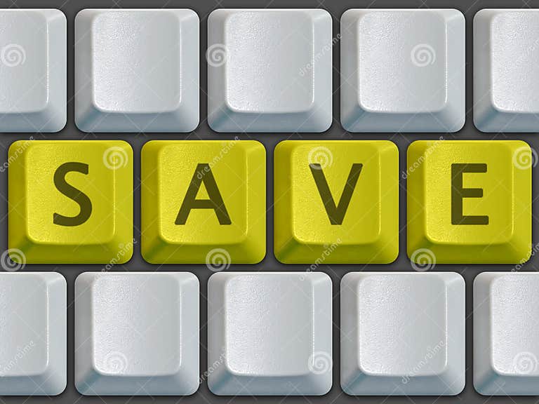 Keyboard Save stock image. Image of numbers, business, data - 480239