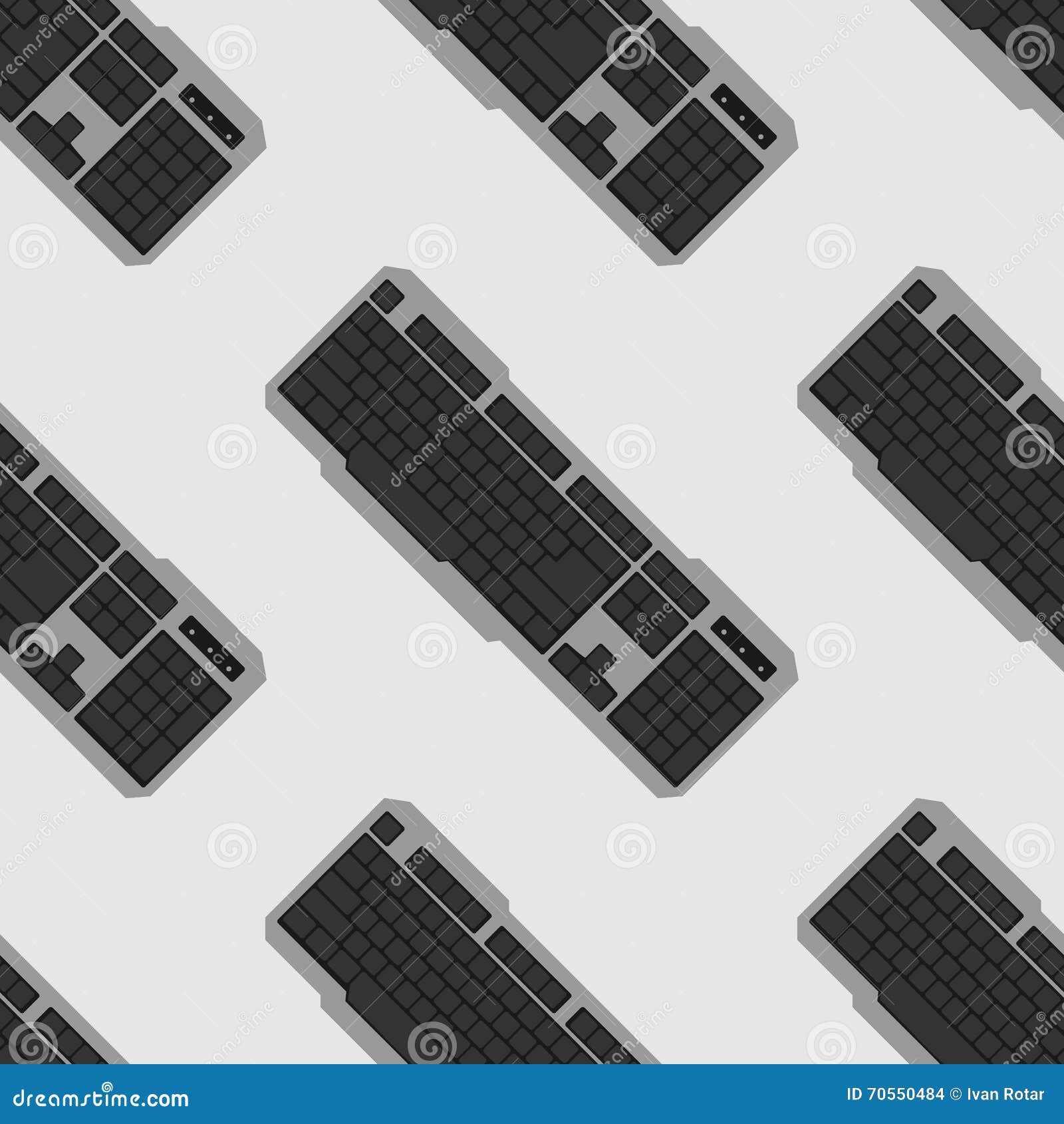 Keyboard seamless pattern. stock vector. Illustration of laser - 70550484