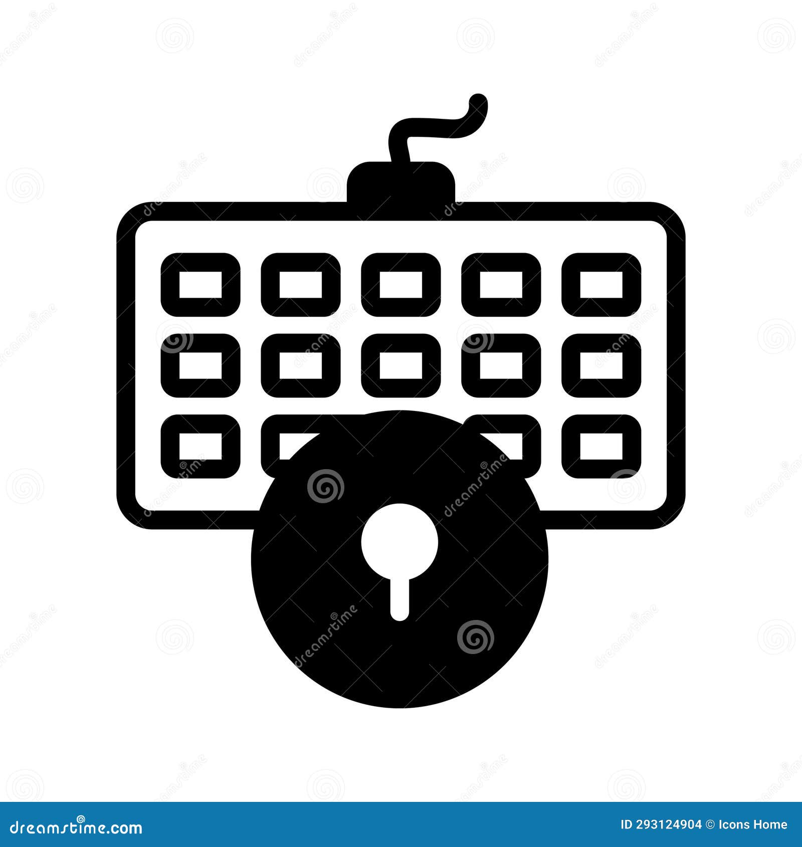 Keyboard Security, Cyber Security Concept. Personal Data Protection ...