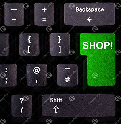 Keyboard shop stock image. Image of network, merchandise - 18057561