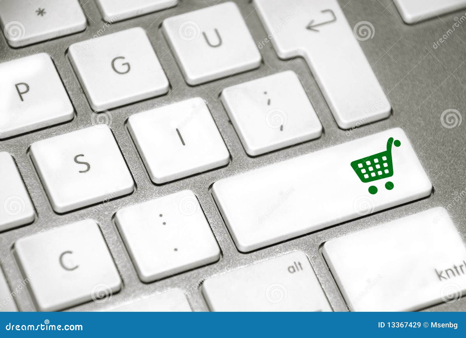 Keyboard Shopping cart stock image. Image of product - 13367429