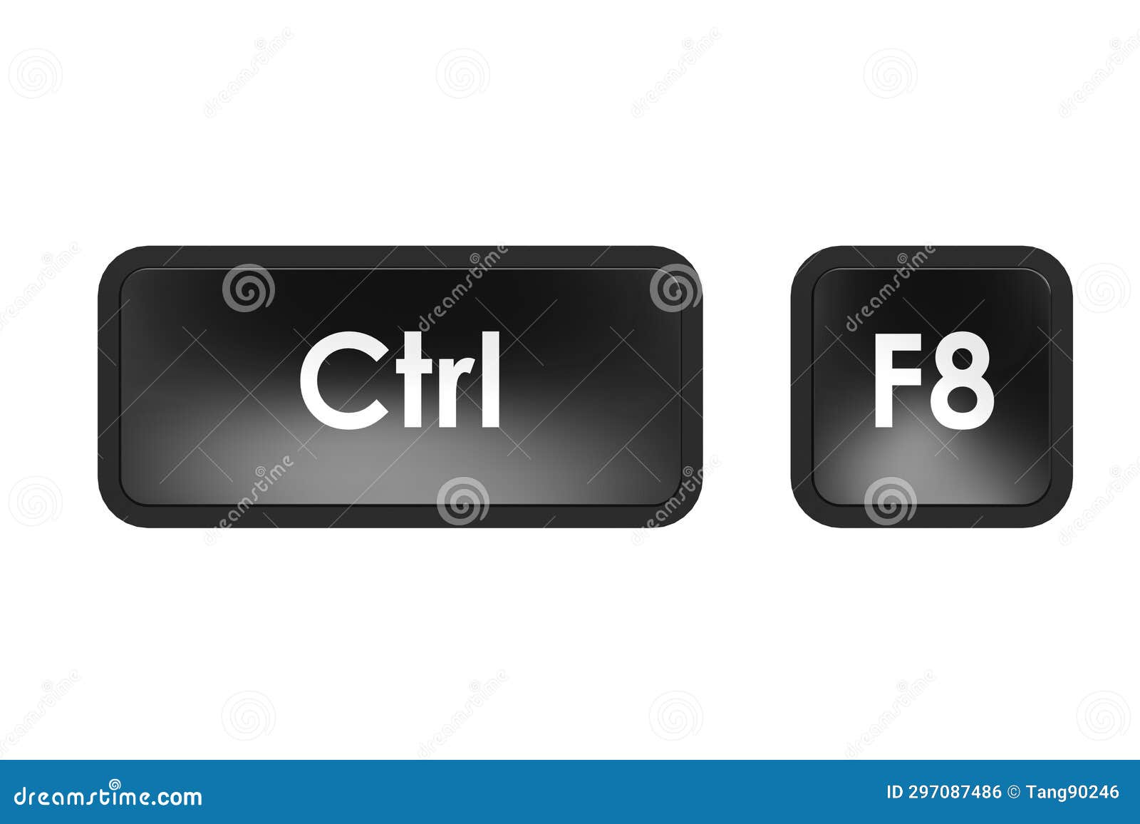 Keyboard Shortcut with Control and F8 Button Stock Illustration ... Keyboard Shortcut with Control and F8 Button Stock Illustration ...