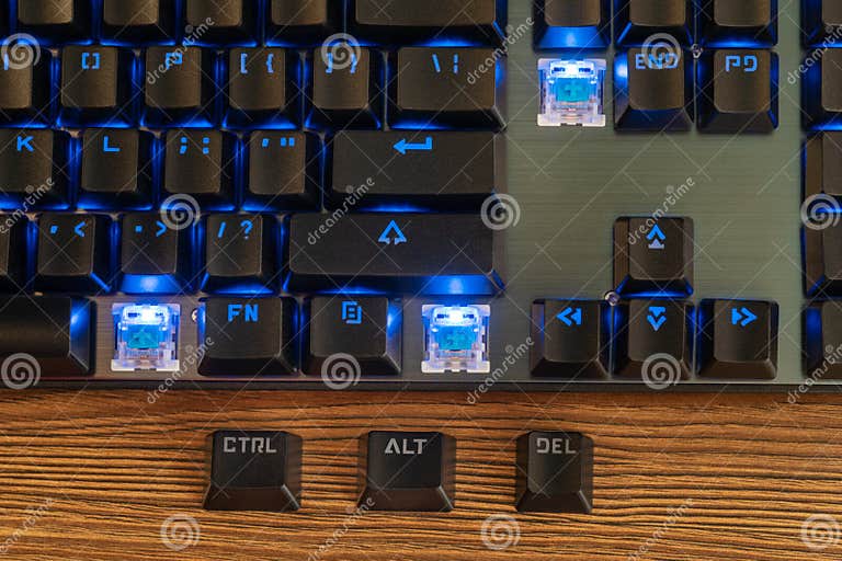 Keyboard Shortcut Ctrl Alt Del Stock Image - Image of broken, keypad ...