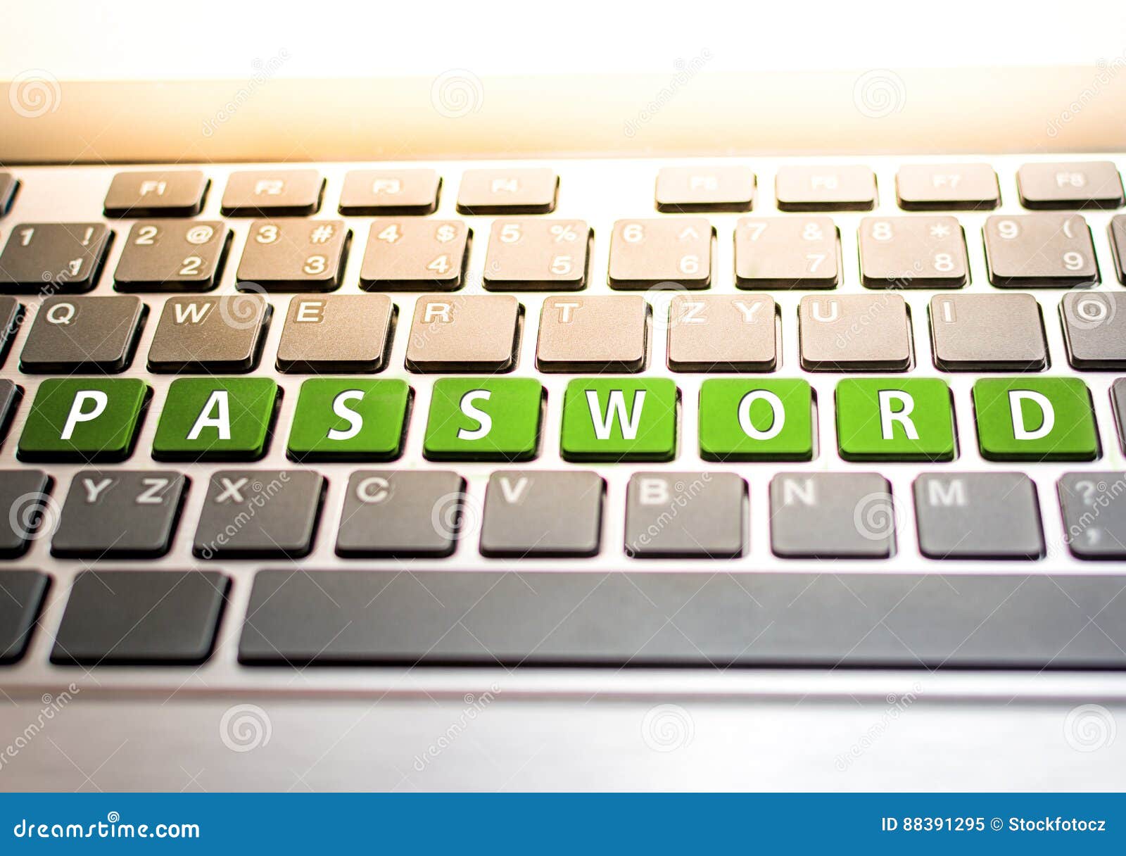 Keyboard with Sign Password Stock Image - Image of growth, online: 88391295