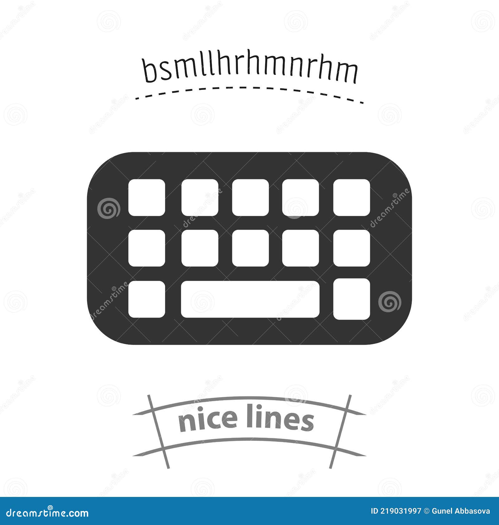 Keyboard Simple Icon. Qwerty Keyboard Isolated Icon Stock Vector ...