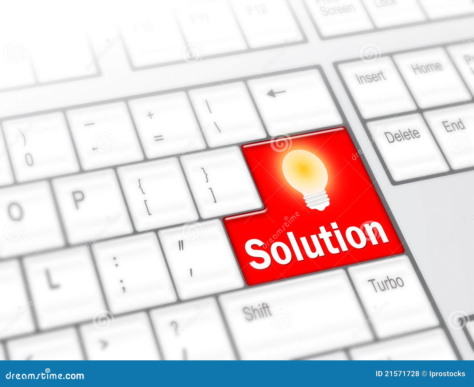 Keyboard with Solution Button Stock Photo - Image of solution, concept ...