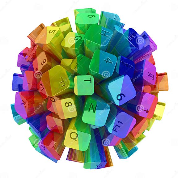 Keyboard Sphere Color stock illustration. Illustration of round - 19276289