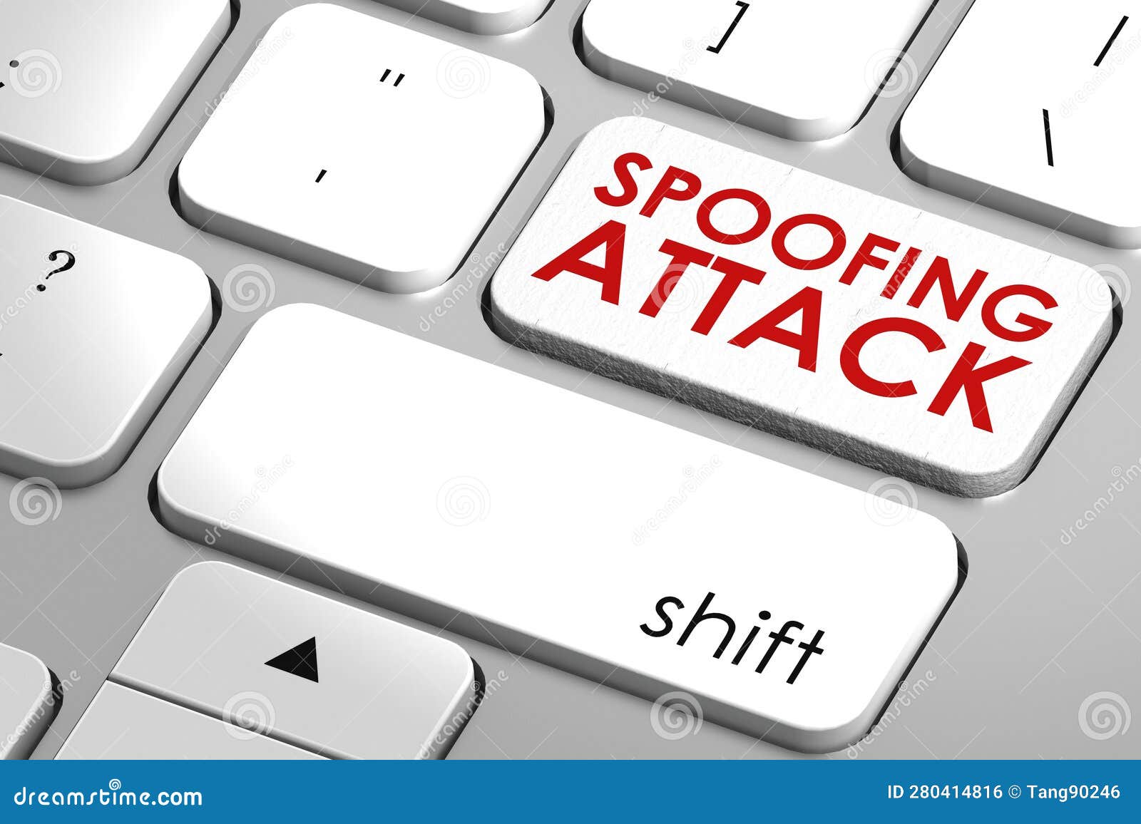 Keyboard With Spoofing Attack Word Royalty-Free Stock Image ...