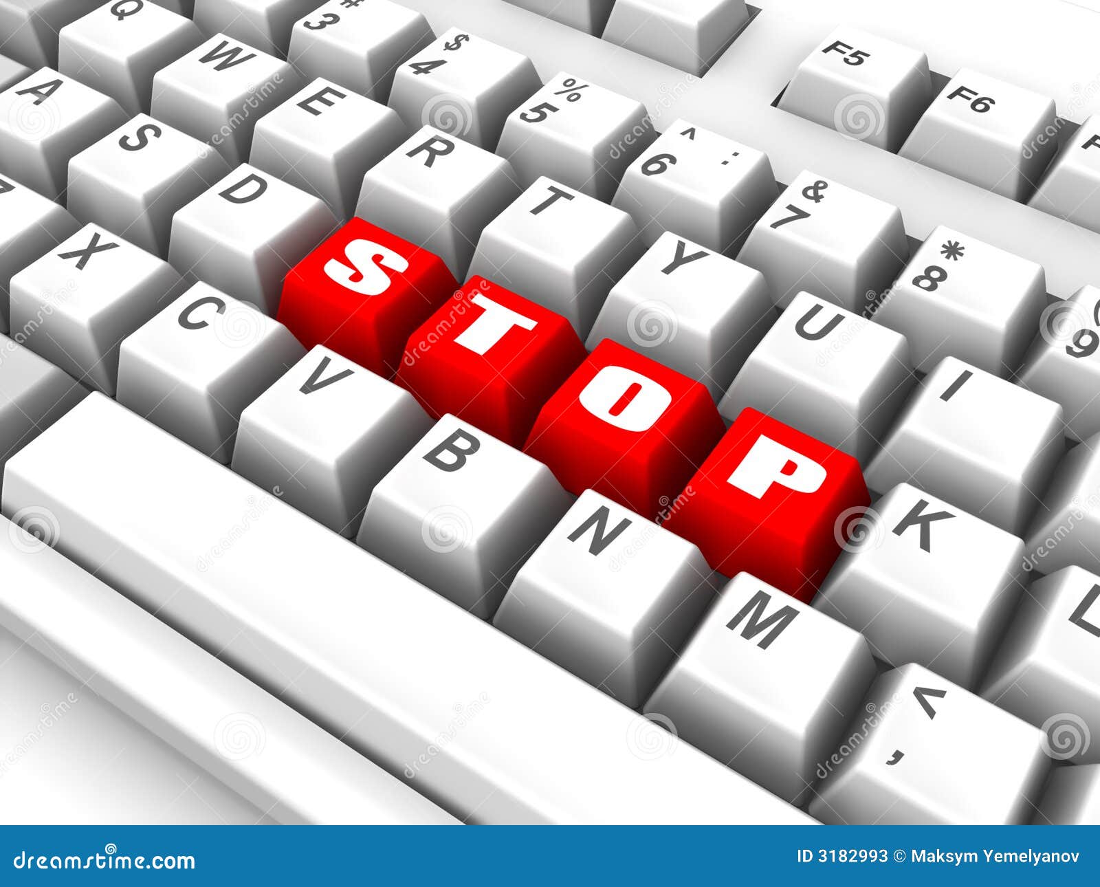 Keyboard. stop stock illustration. Illustration of enter - 3182993
