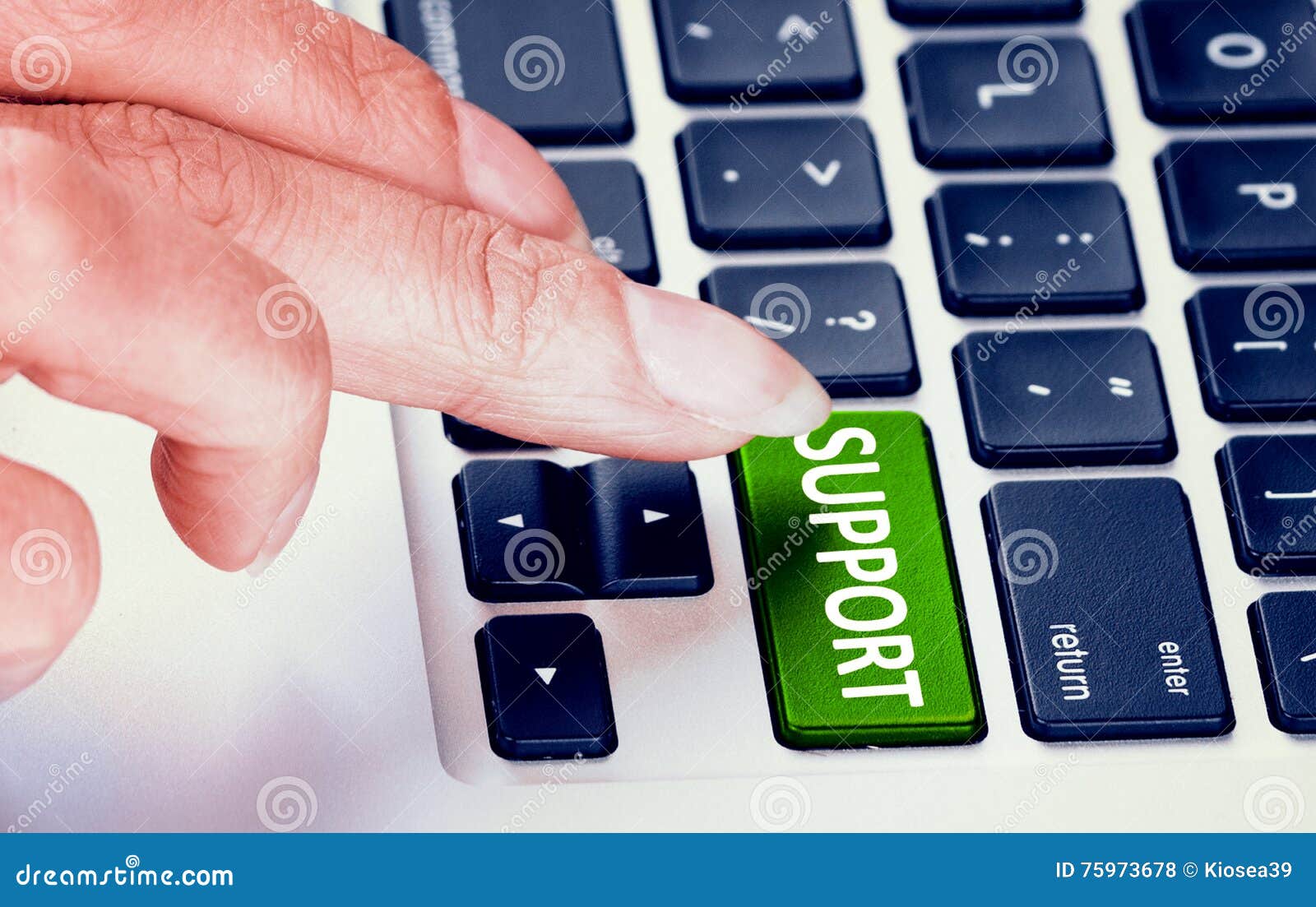 Keyboard Support Button, Business Concept Stock Photo - Image of ...