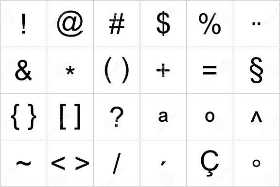 Keyboard symbol set stock illustration. Illustration of design - 188647366