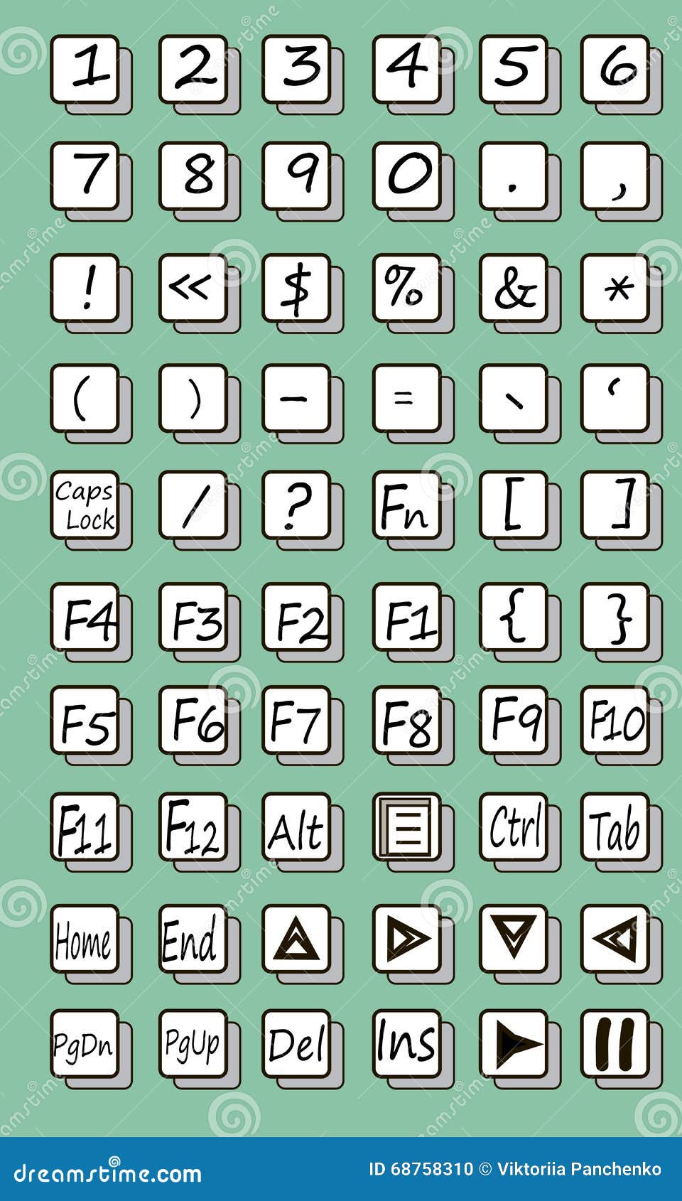 Keyboard Symbol Vector Illustration Stock Vector - Illustration of ...