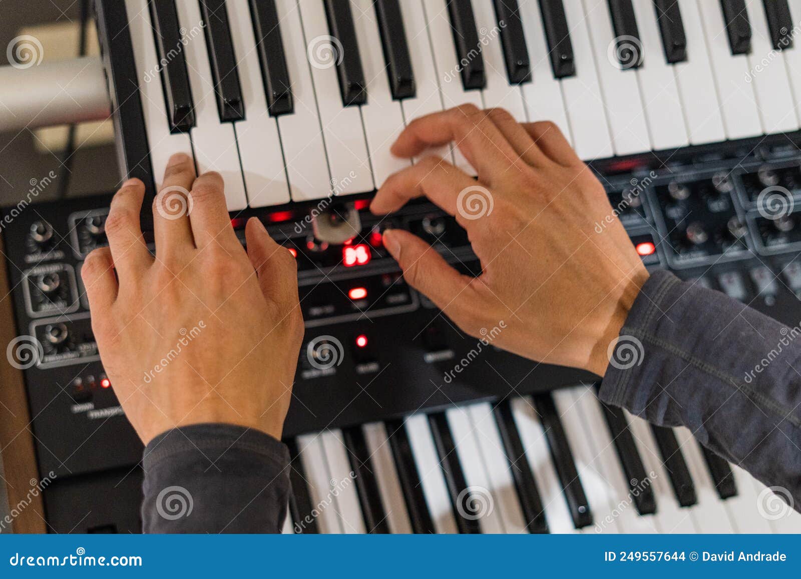 Keyboard and Synth Keys stock photo. Image of detail - 249557644