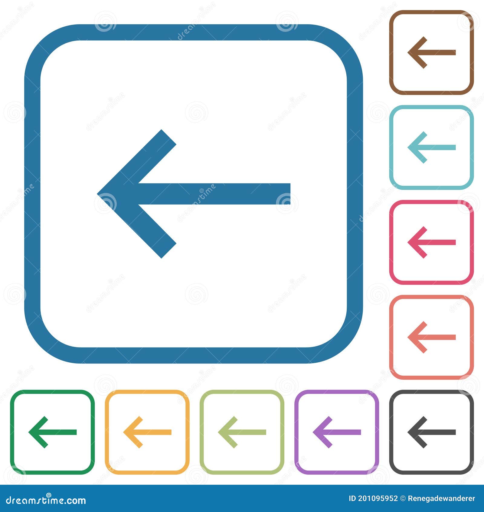 Keyboard tab simple icons stock vector. Illustration of back - 201095952